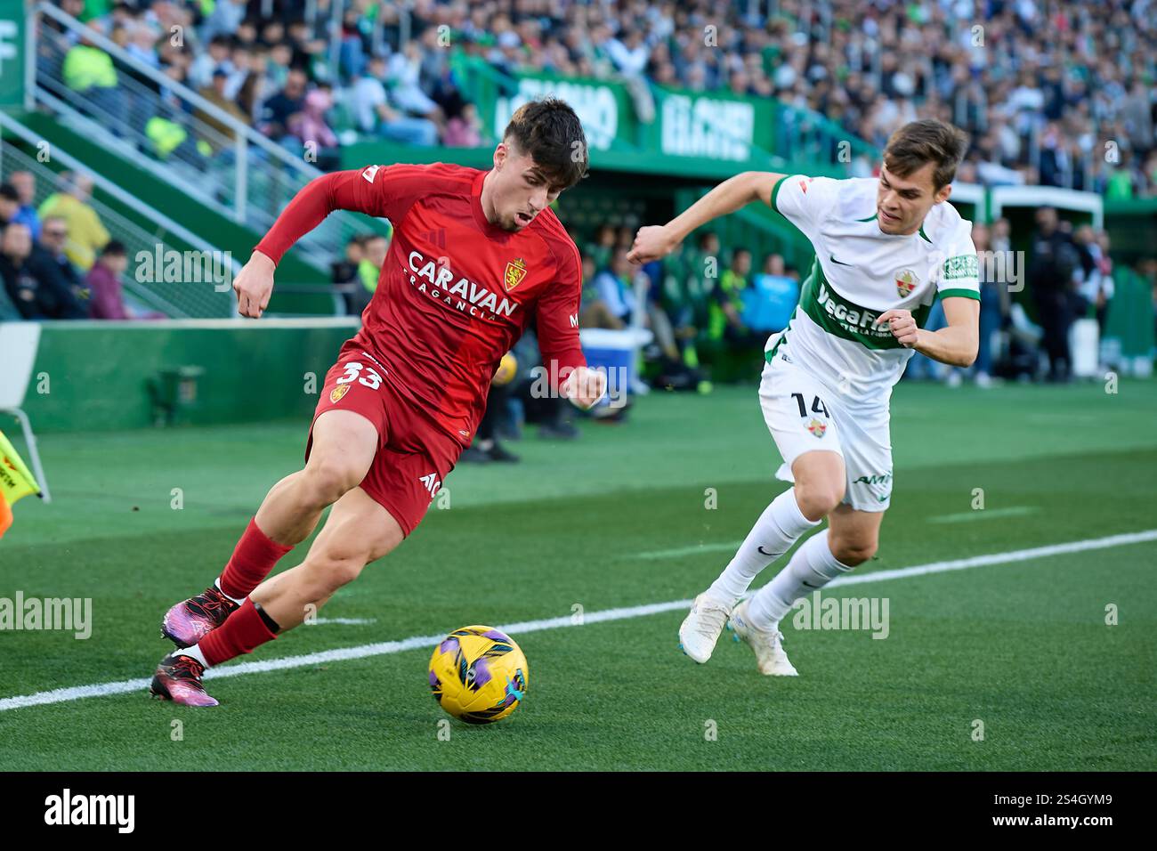 Elche, Spain. 12th Jan, 2025. ELCHE, SPAIN - JANUARY 12, 2025: Adrian ...