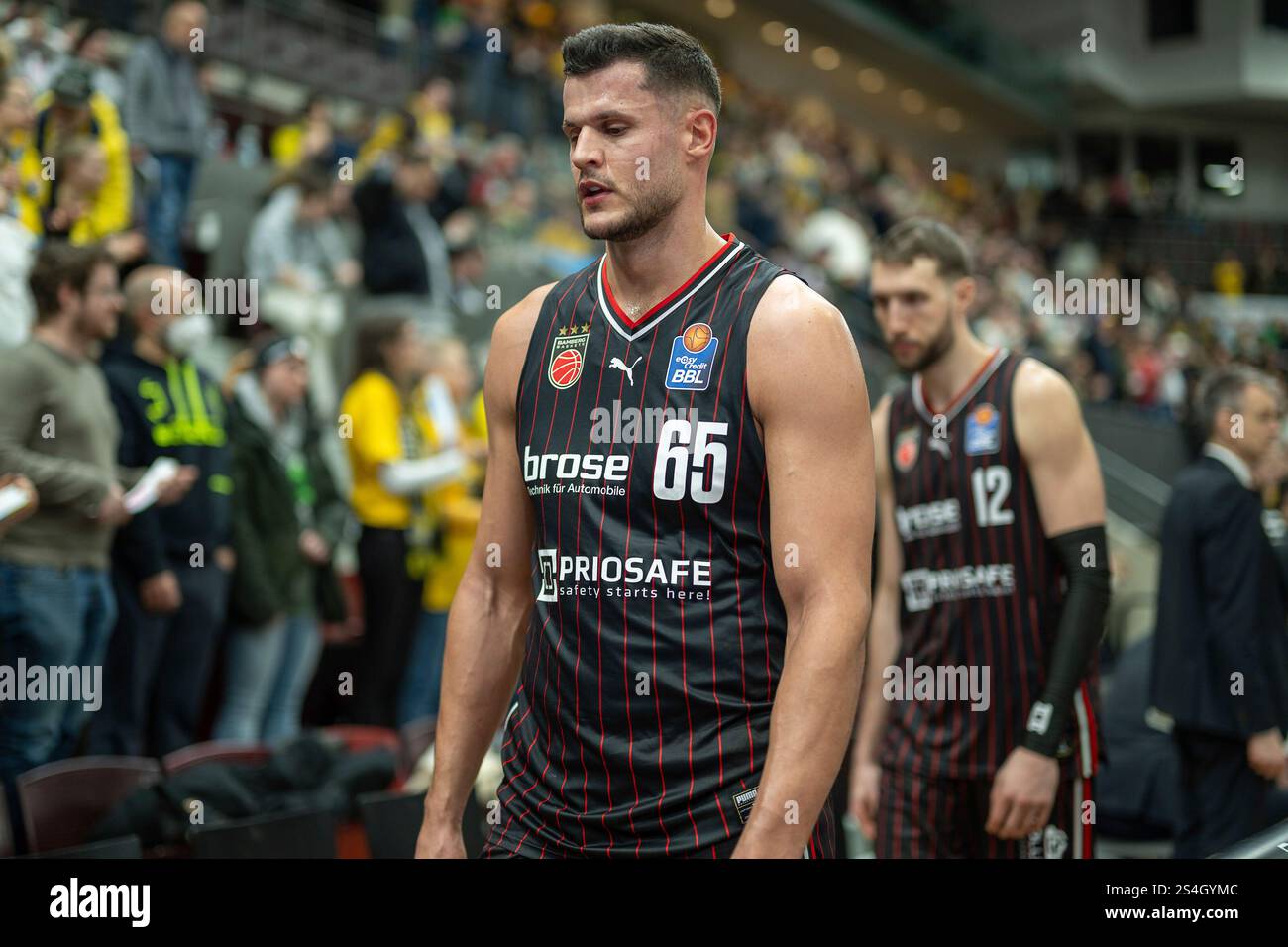 Ludwigsburg, Deutschland. 12th Jan, 2025. Die Bamberger sind ...