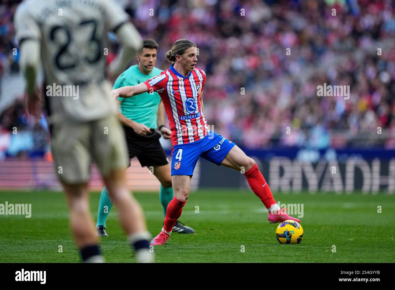 Conor Gallagher of Atletico de Madrid in action during the Spanish ...
