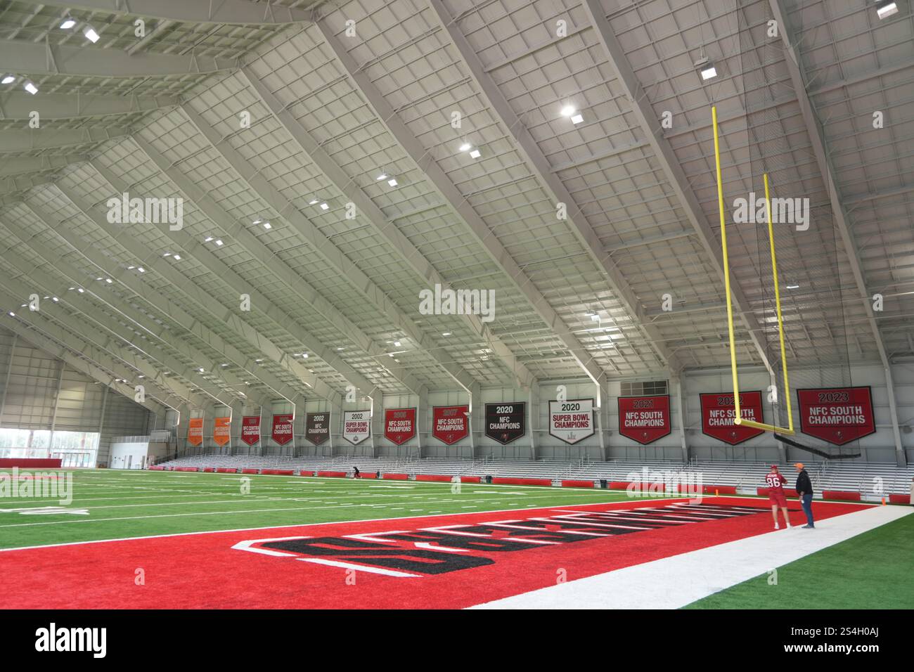 Tampa, United States. 11th Jan, 2025. The Tampa Bay Buccaneers indoor ...