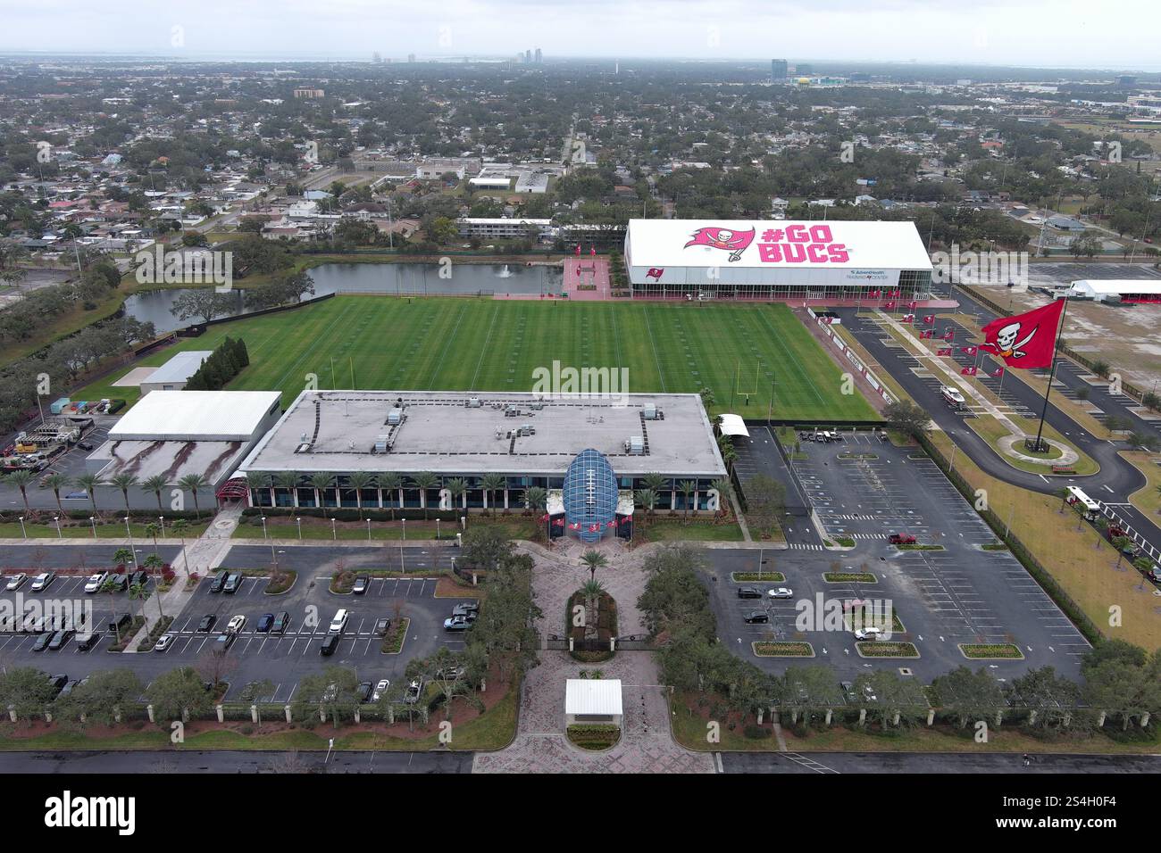 Tampa, United States. 11th Jan, 2025. A general overall aerial view of ...