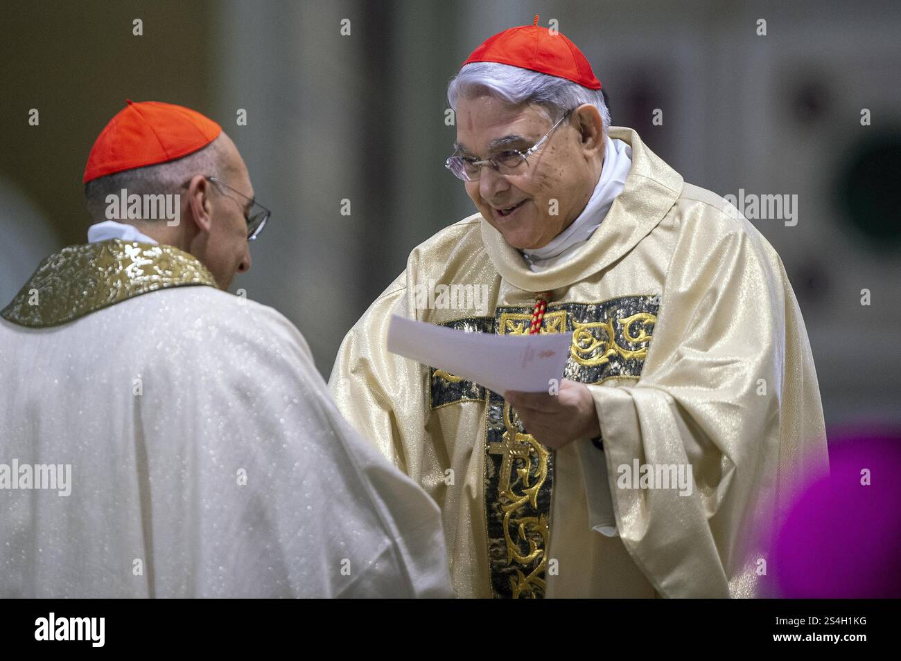 Rome, Italy. 12th Jan, 2025. **NO LIBRI** Italy, Rome, 2025/1/12 . Card ...