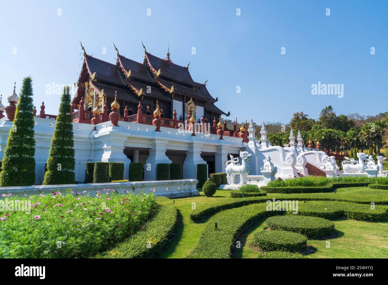 Royal Flora Ratchaphruek Garden Chiang Mai in Thailand Stock Photo - Alamy