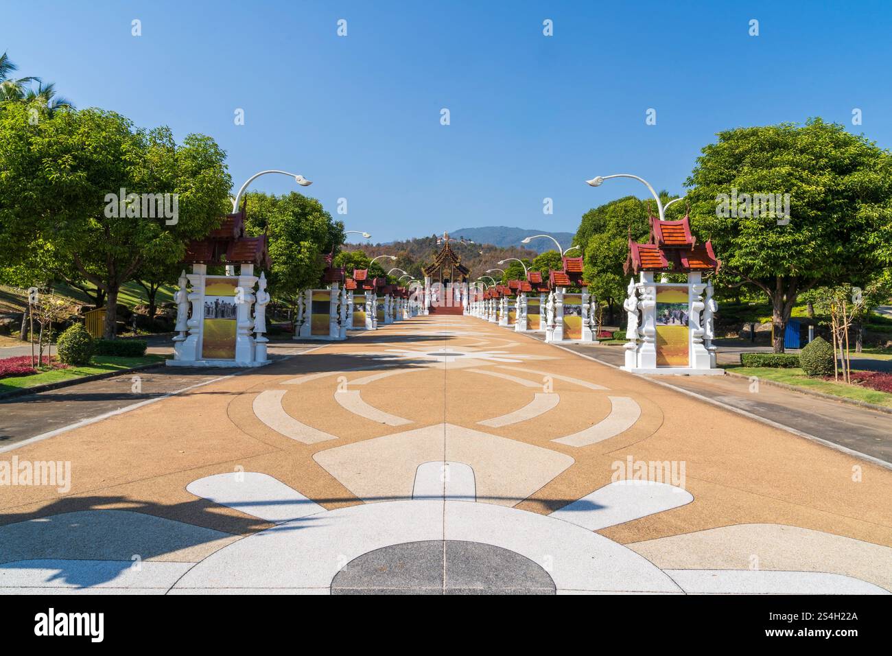 Royal Flora Ratchaphruek Garden Chiang Mai in Thailand Stock Photo - Alamy