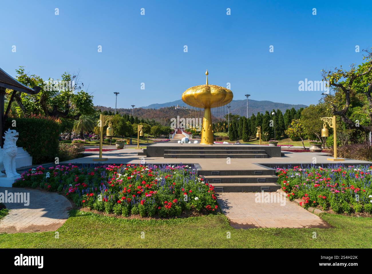 Royal Flora Ratchaphruek Garden Chiang Mai in Thailand Stock Photo - Alamy