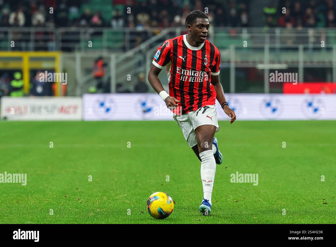 Bob Omoregbe of AC Milan seen in action during Serie A 2024/25 football ...
