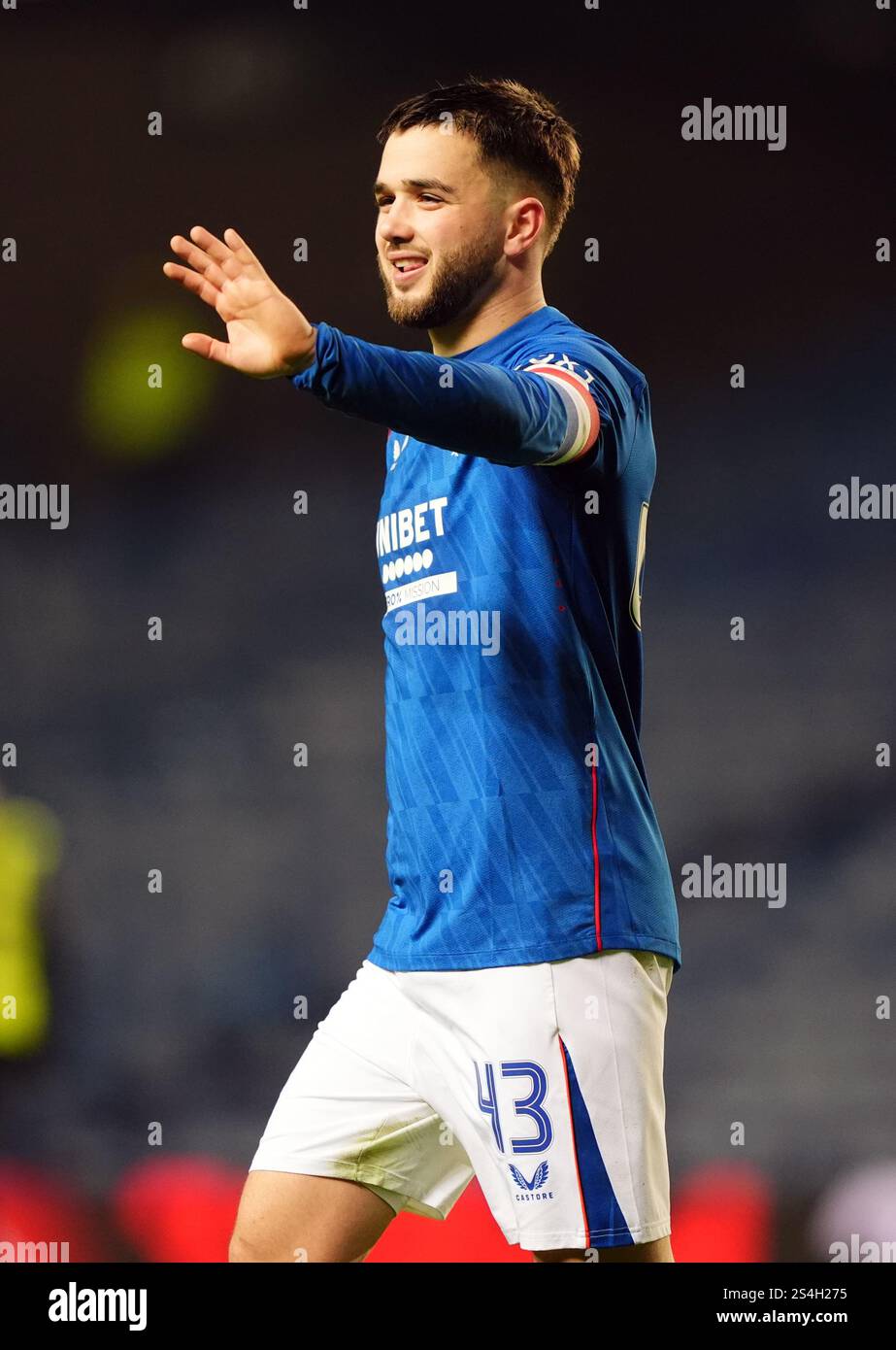 Rangers’ Nicolas Raskin after the final whistle during the William Hill ...