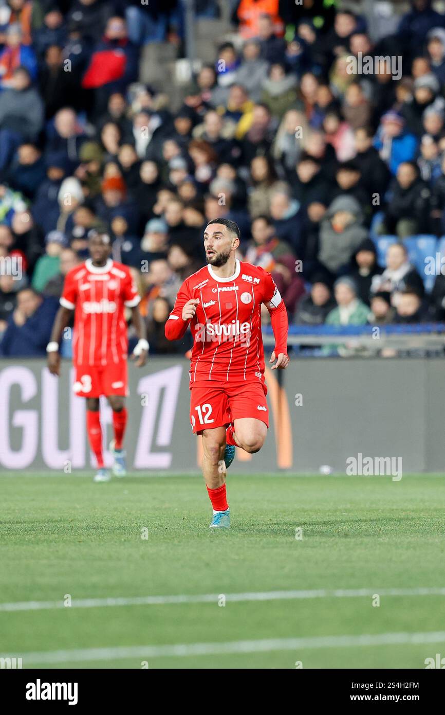 12 Jordan FERRI (mhsc) during the Ligue 1 McDonald's match between ...