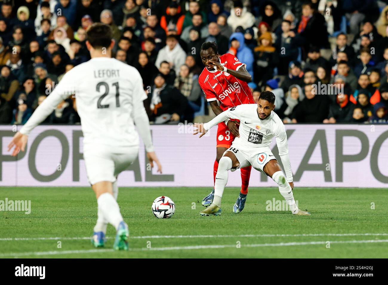 France. 12th Jan, 2025. 18 Jim ALLEVINAH (sco) during the Ligue 1 ...