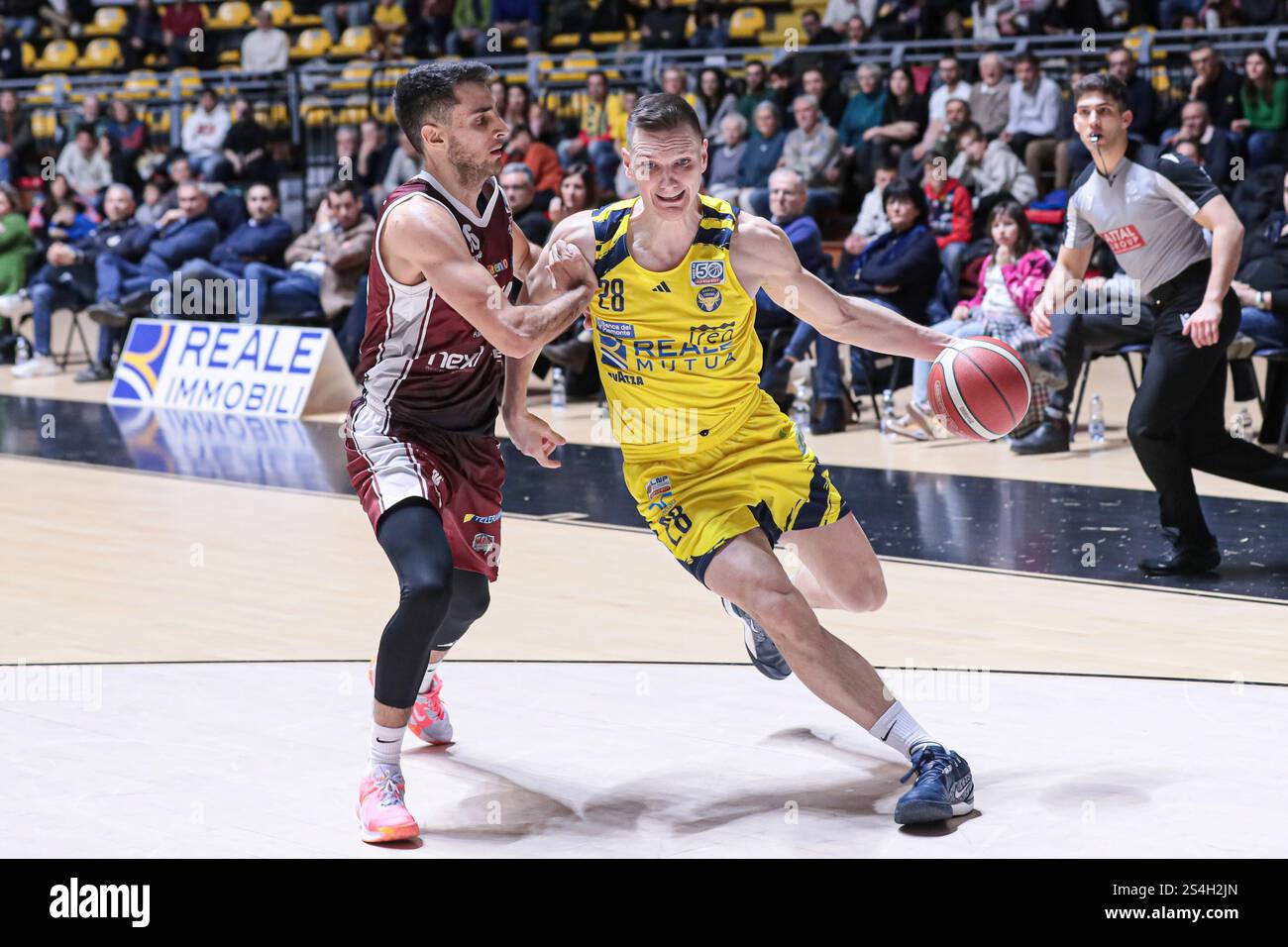 Torino, Italy. 12th Jan, 2025. #28 Giovanni Severini (Reale Mutua ...