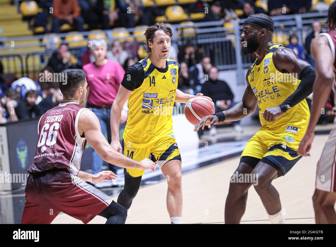 Torino, Italy. 12th Jan, 2025. #14 Matteo Montano (Reale Mutua Basket ...