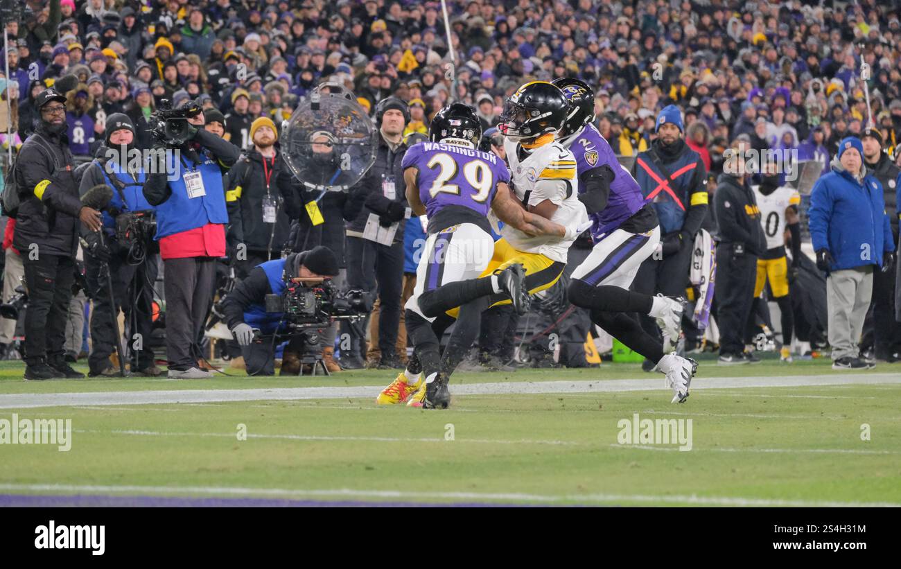 Baltimore, MD, USA. 11th Jan, 2025. George Pickens #14 during the ...