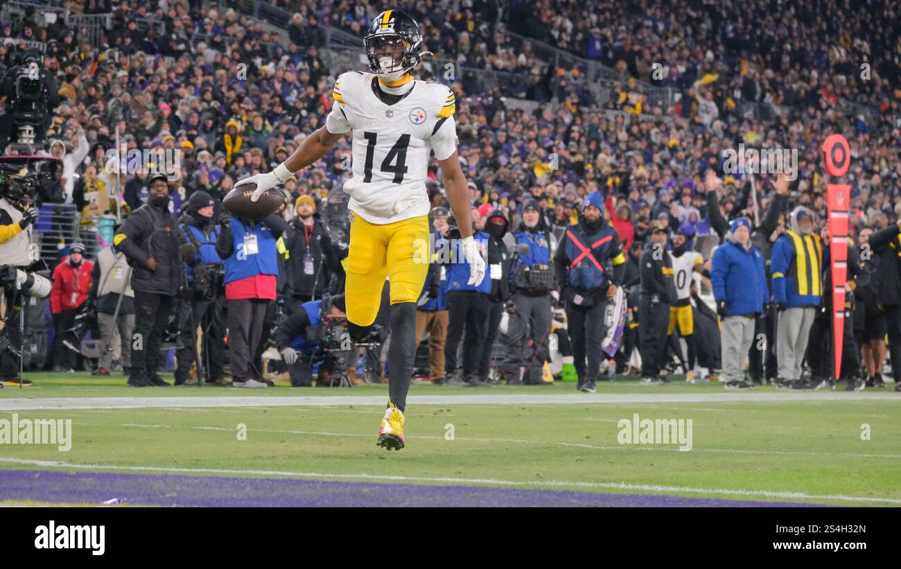 Baltimore, MD, USA. 11th Jan, 2025. George Pickens #14 during the ...