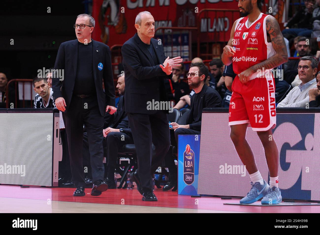 Ettore Messina, head coach EA7 Emporio Armani Olimpia Milano during EA7 ...