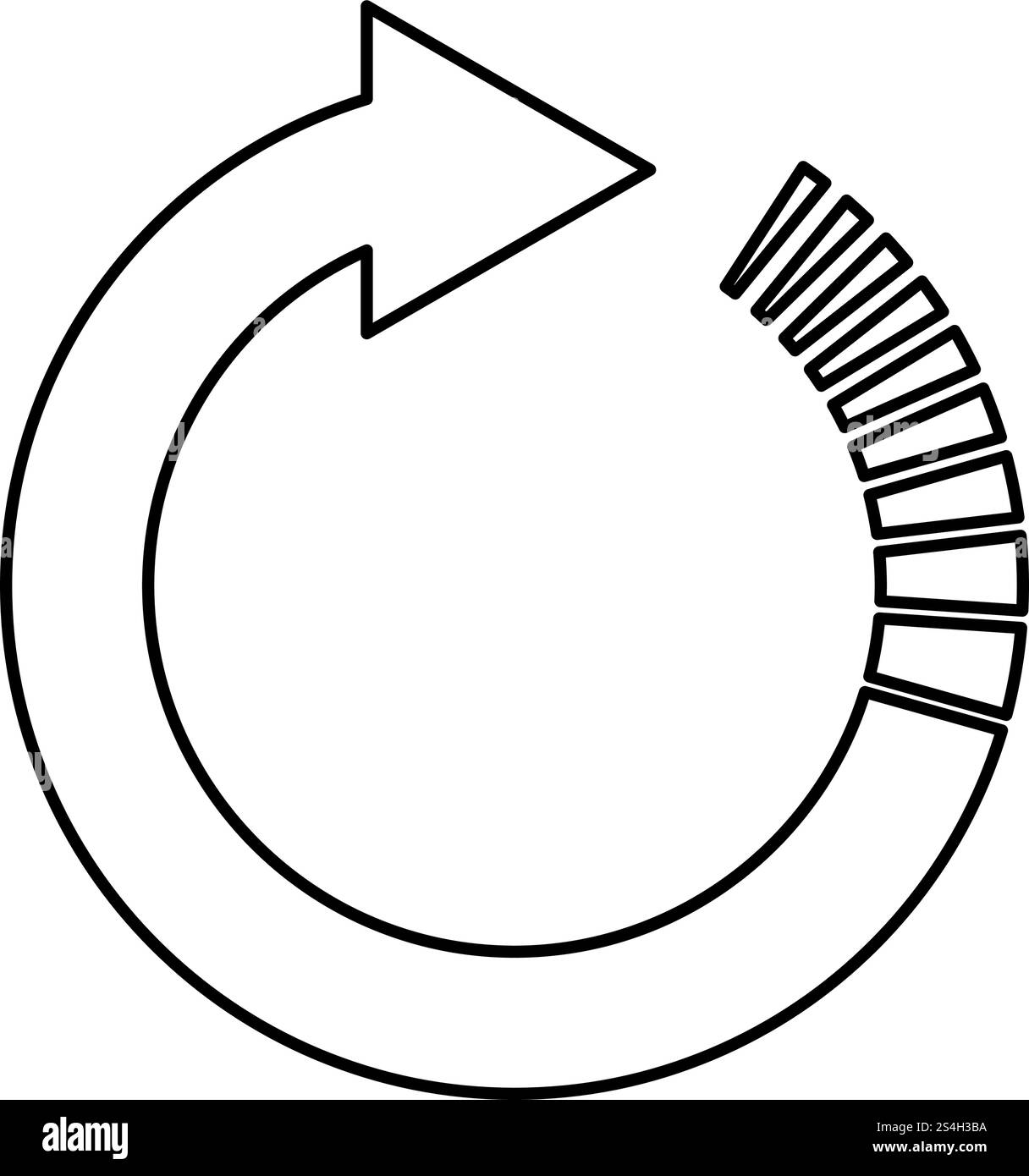 Circle arrow with tail effect Circular arrows Refresh update concept ...