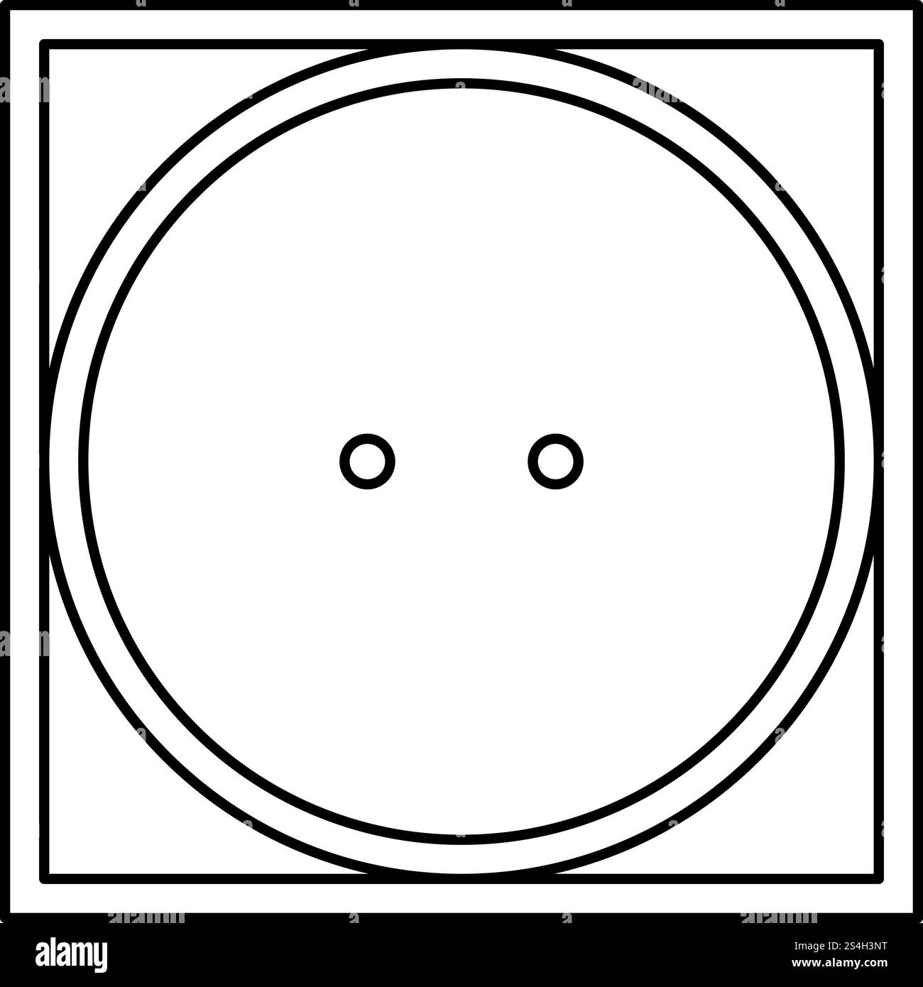 Drum drying in machine usually mode Clothes care symbols Washing concept Laundry sign icon ...