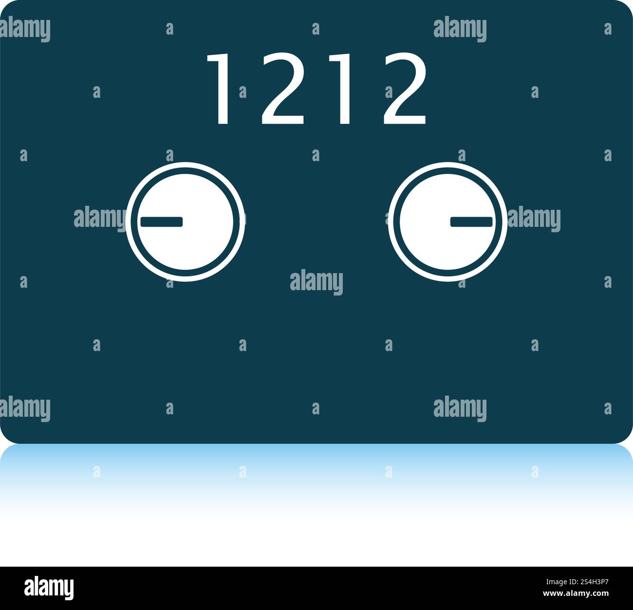 Safe cell icon. Shadow reflection design. Vector illustration Stock ...