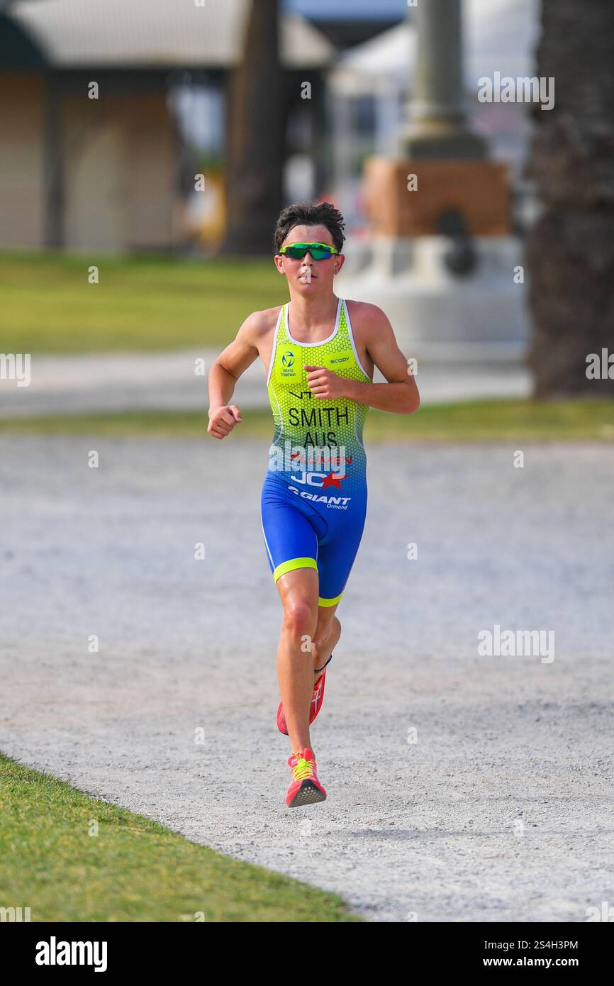 Melbourne, Australia. 12th Jan, 2025. Junior Elite Jake Smith is seen ...