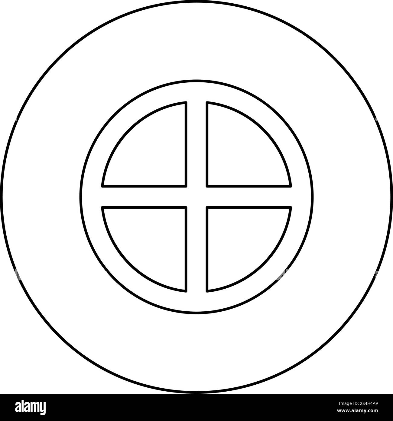 Cross round circle on bread concept parts body Christ Infinity sign in ...