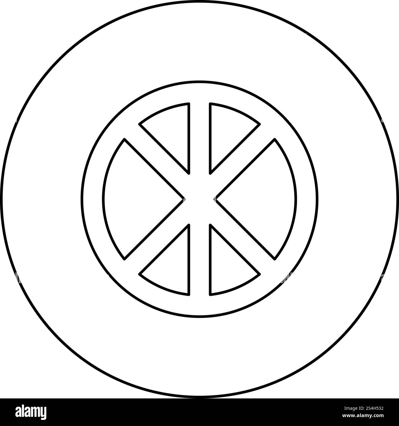 Cross round circle on bread concept parts body Christ Infinity sign in ...