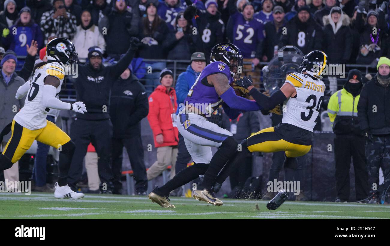 January 11, 2025: Derrick Henry #22 during the Steelers vs Ravens in ...