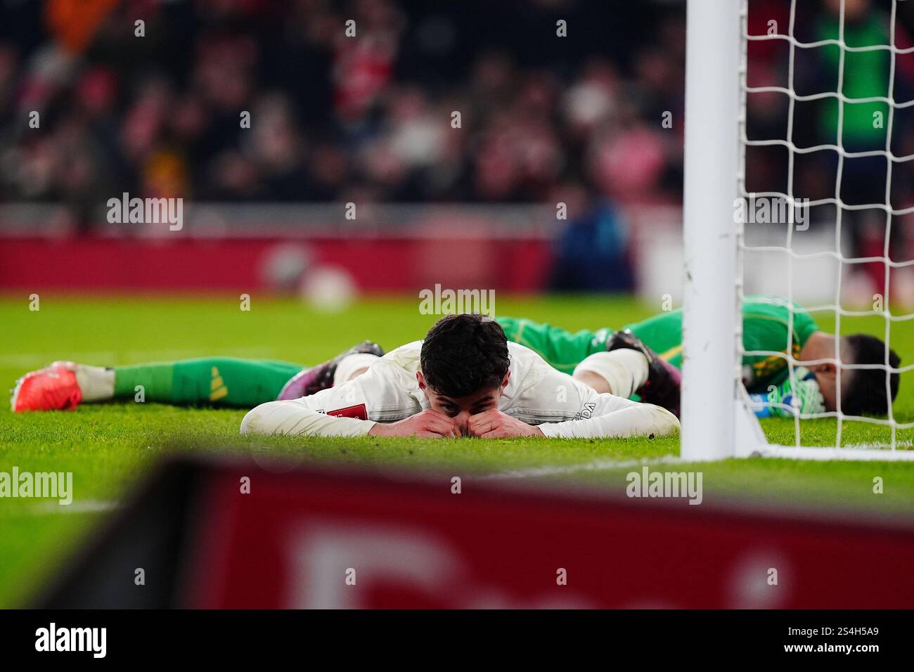 Arsenal's Kai Havertz reacts after a missed opportunity during the ...