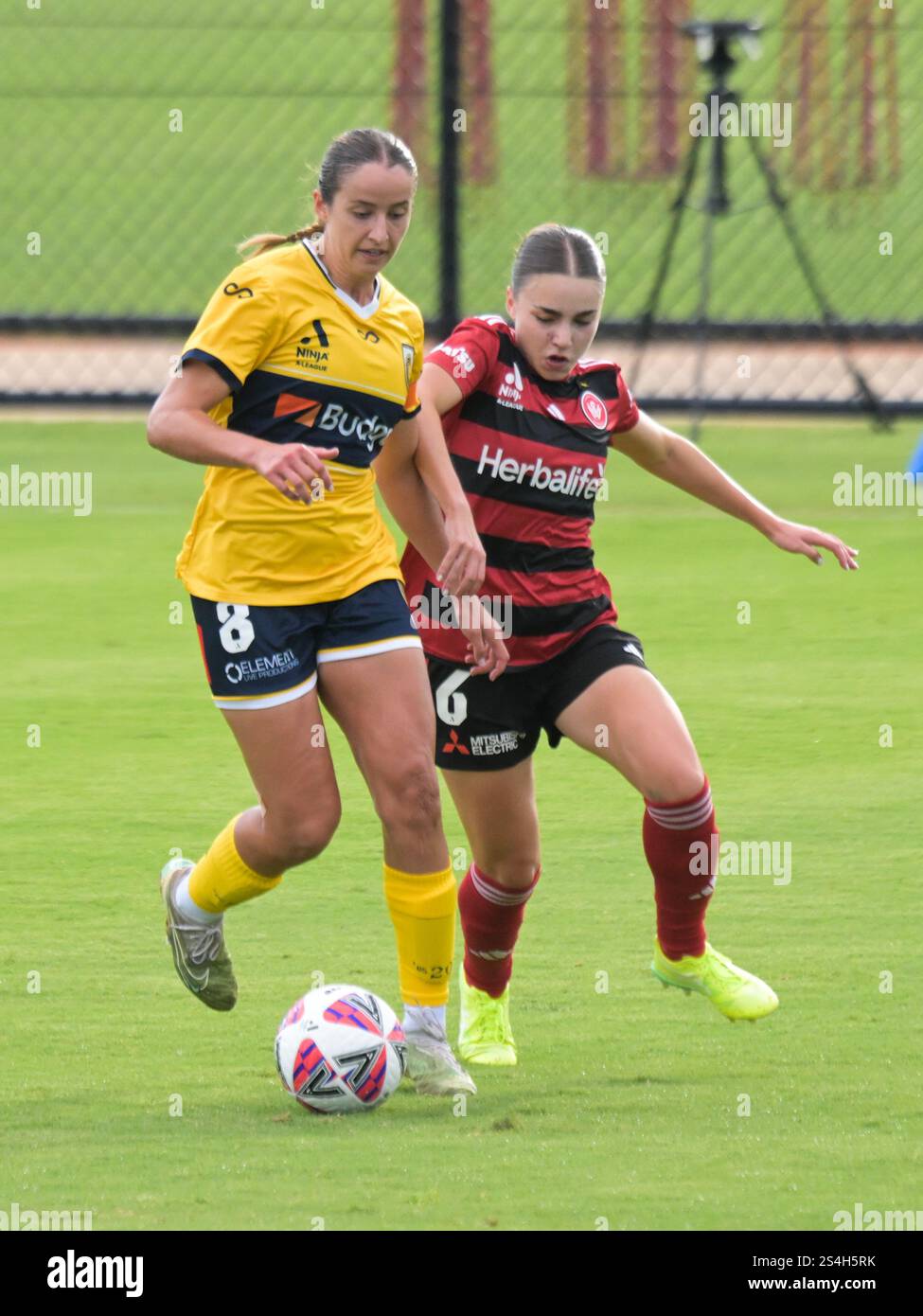 Rooty Hills, Australia. 12th Jan, 2025. Bianca Rose Galic (L) of ...