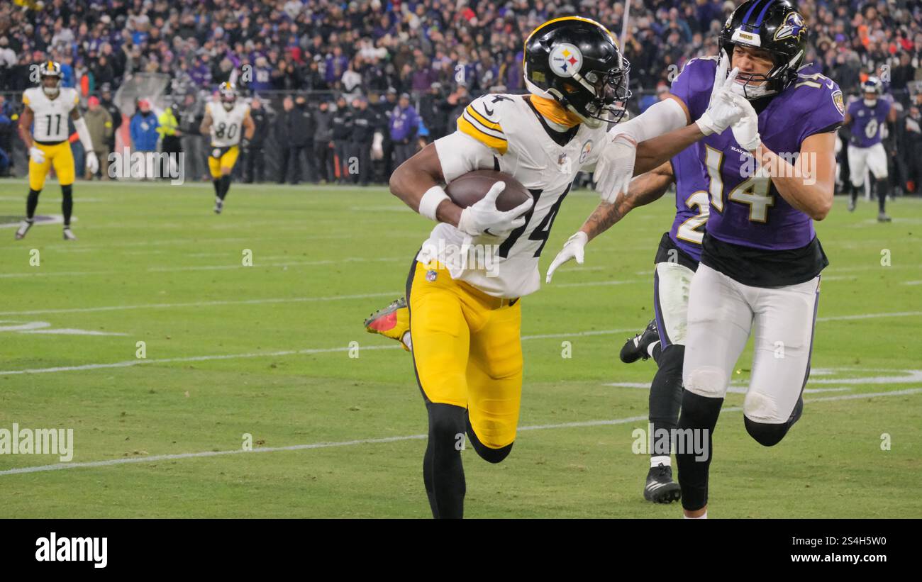 Baltimore, MD, USA. 11th Jan, 2025. George Pickens #14 during the ...