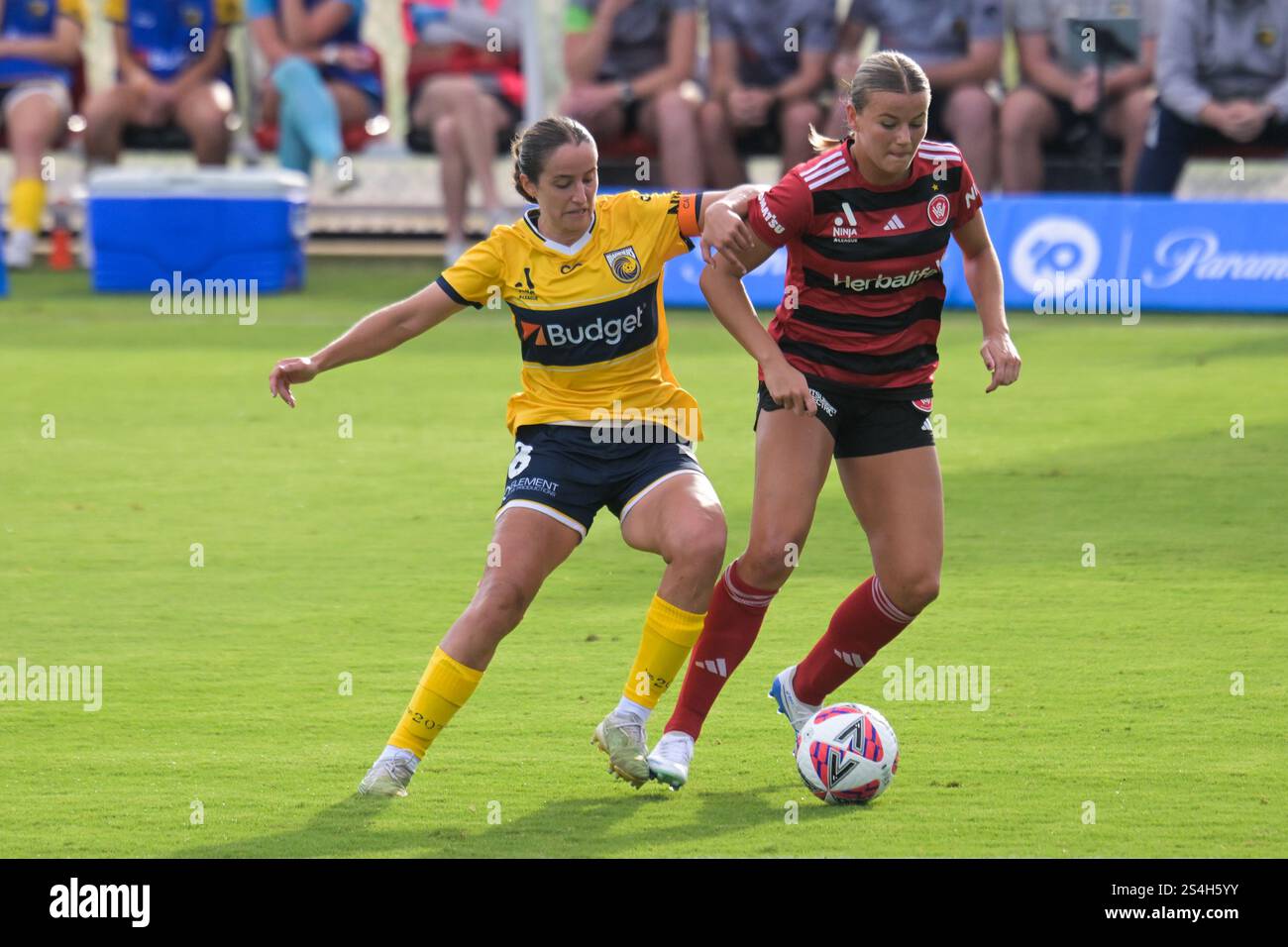 Rooty Hills, Australia. 12th Jan, 2025. Bianca Rose Galic (L) of ...