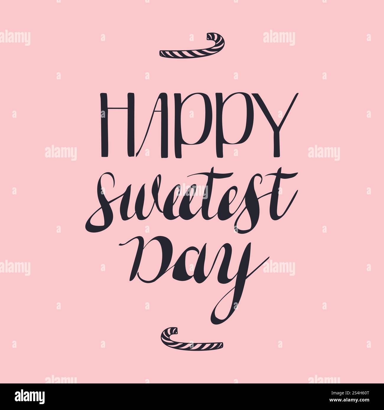 Calligraphy sweet day logo. Simple illustration of calligraphy sweet ...