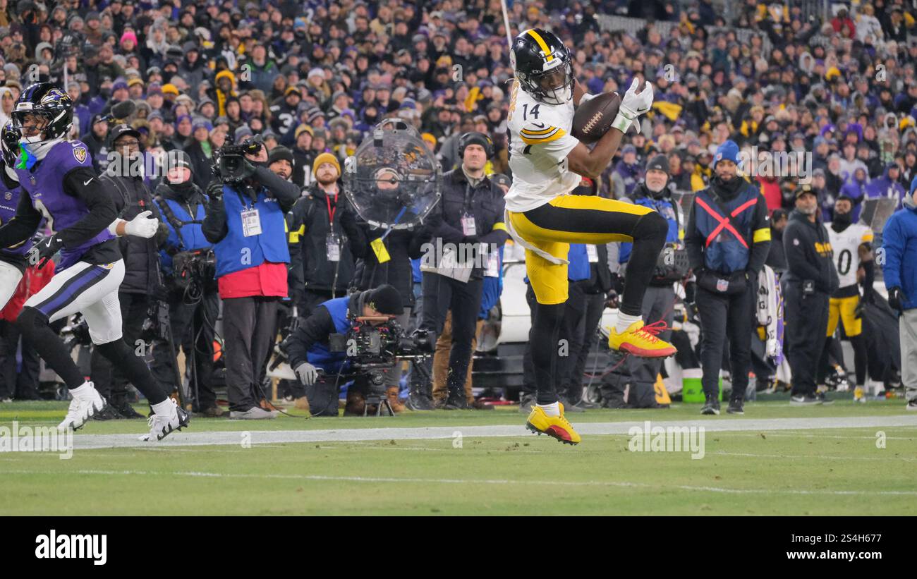 Baltimore, MD, USA. 11th Jan, 2025. George Pickens #14 during the ...