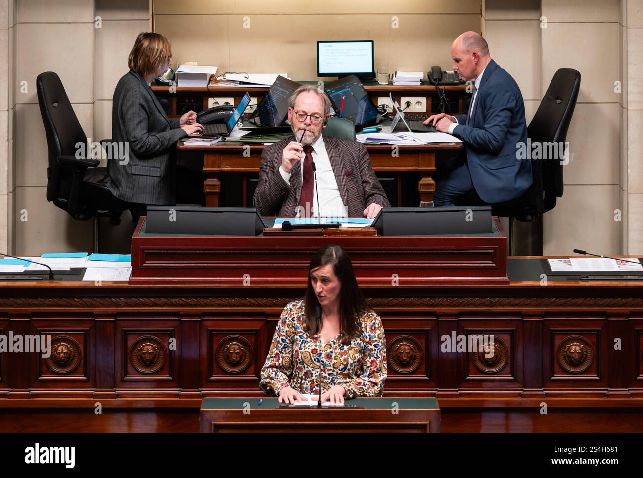 Kristien Verbelen Vlaams Belang at the plenary session of the Chamber ...