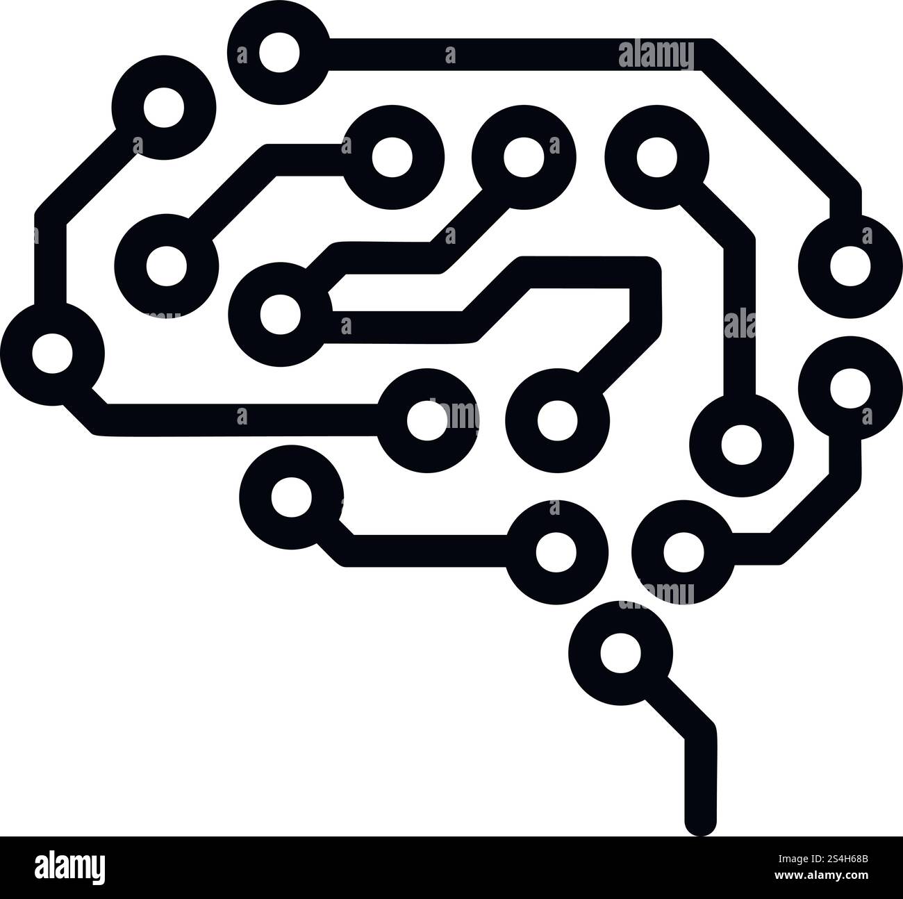 Future brain icon. Outline future brain vector icon for web design ...