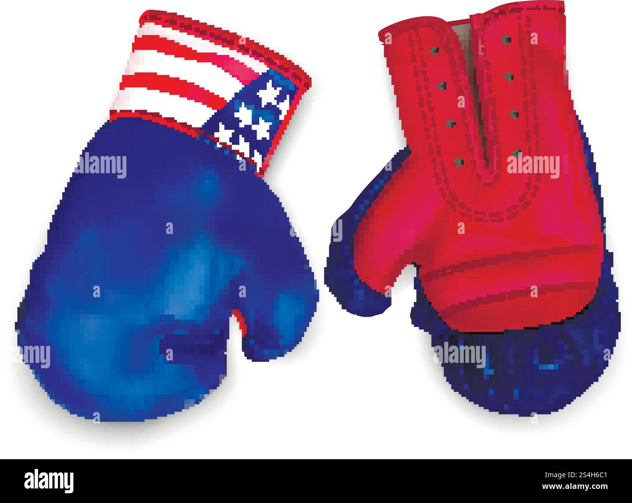 Box gloves icon. Realistic illustration of box gloves vector icon for ...
