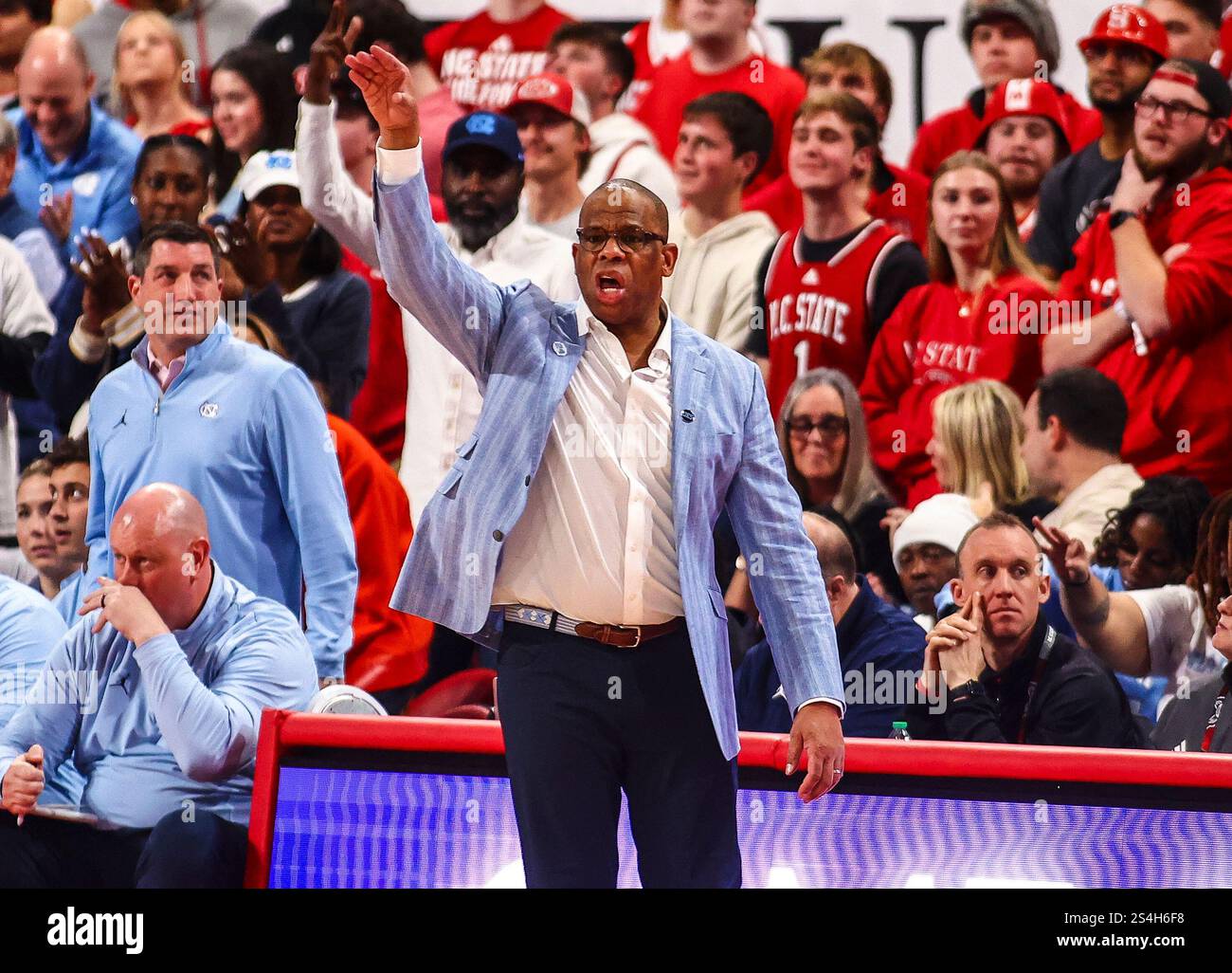 January 12, 2025: Hubert Davis is the head basketball coach for North ...