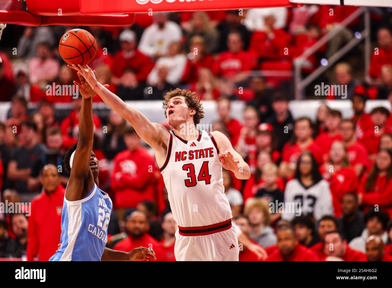 January 12, 2025: North Carolina State senior Ben Middlebrooks (34 ...