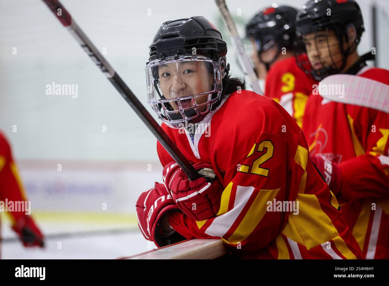 Zagreb, Croatia. 12th Jan, 2025. Rong Luan of China during the 2025 Ice ...