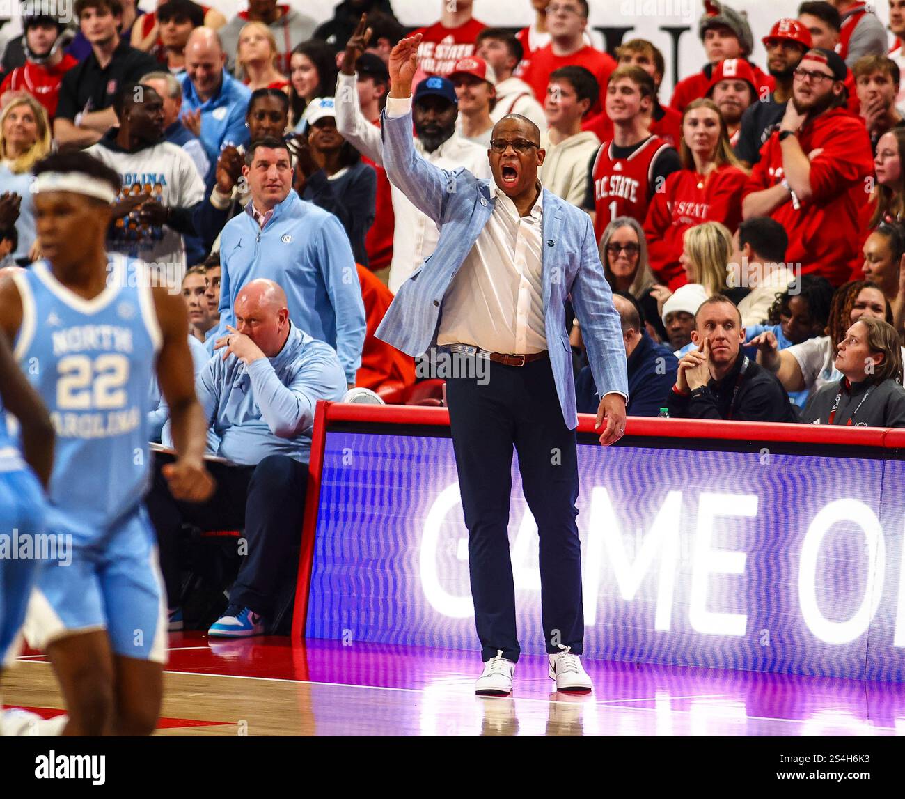 January 12, 2025: Hubert Davis is the head basketball coach for North ...
