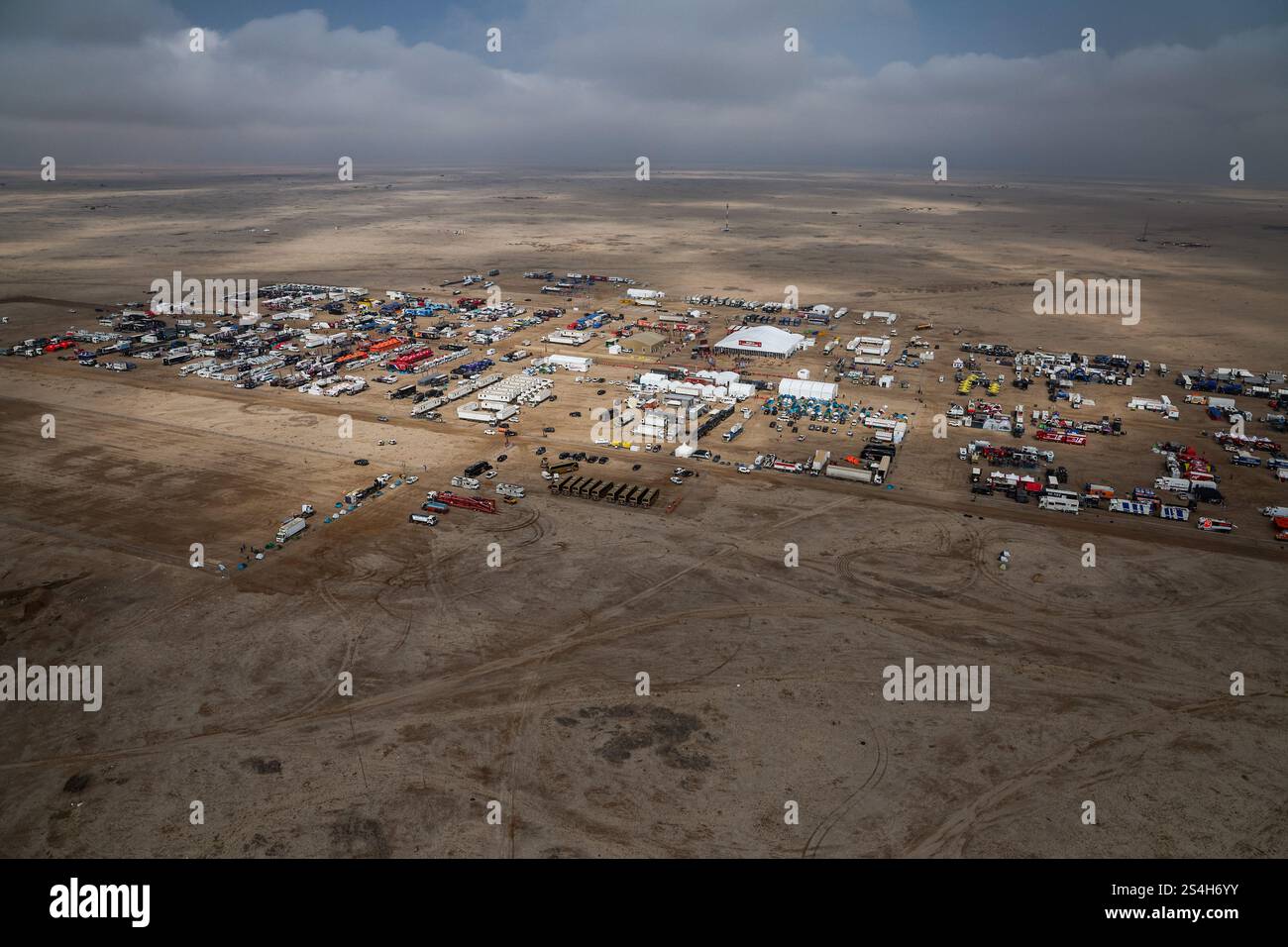 Al Duwadimi, Arabie Saoudite. 12th Jan, 2025. Bivouac during the Stage ...