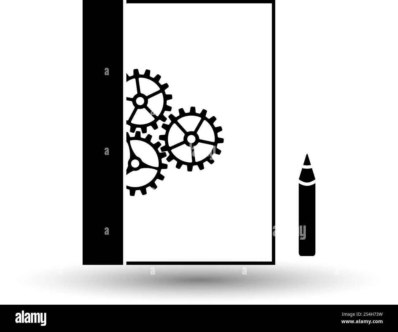 Product Development Icon. Black on White Background With Shadow. Vector ...