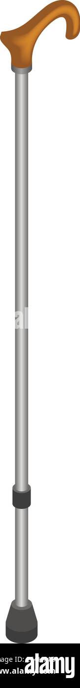 Walk stick icon. Isometric of walk stick vector icon for web design ...