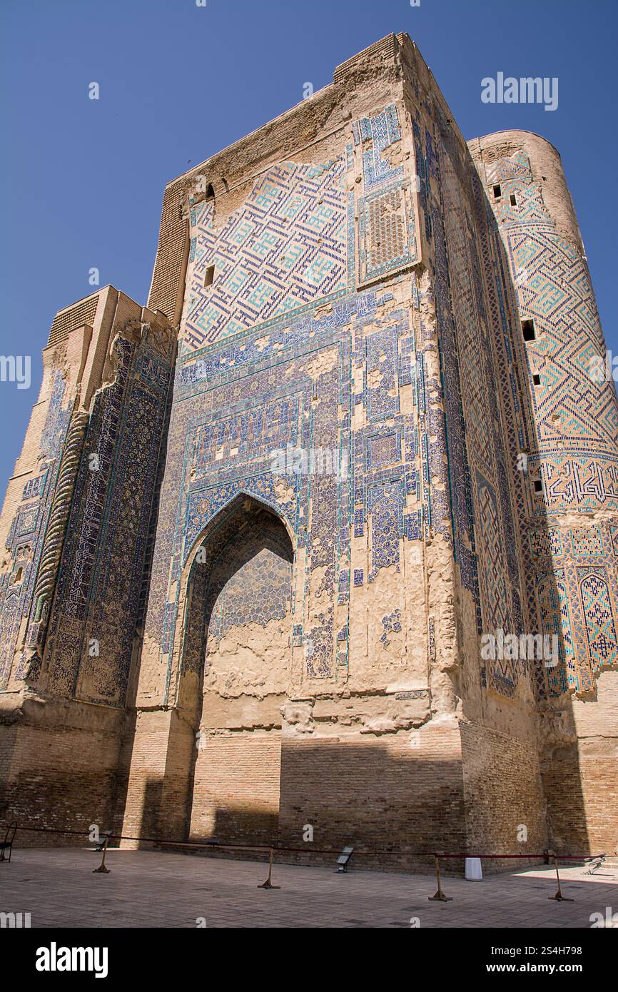 Ruins of Ak-Saray Palace in Shahrisabz in Samarkand province Stock ...