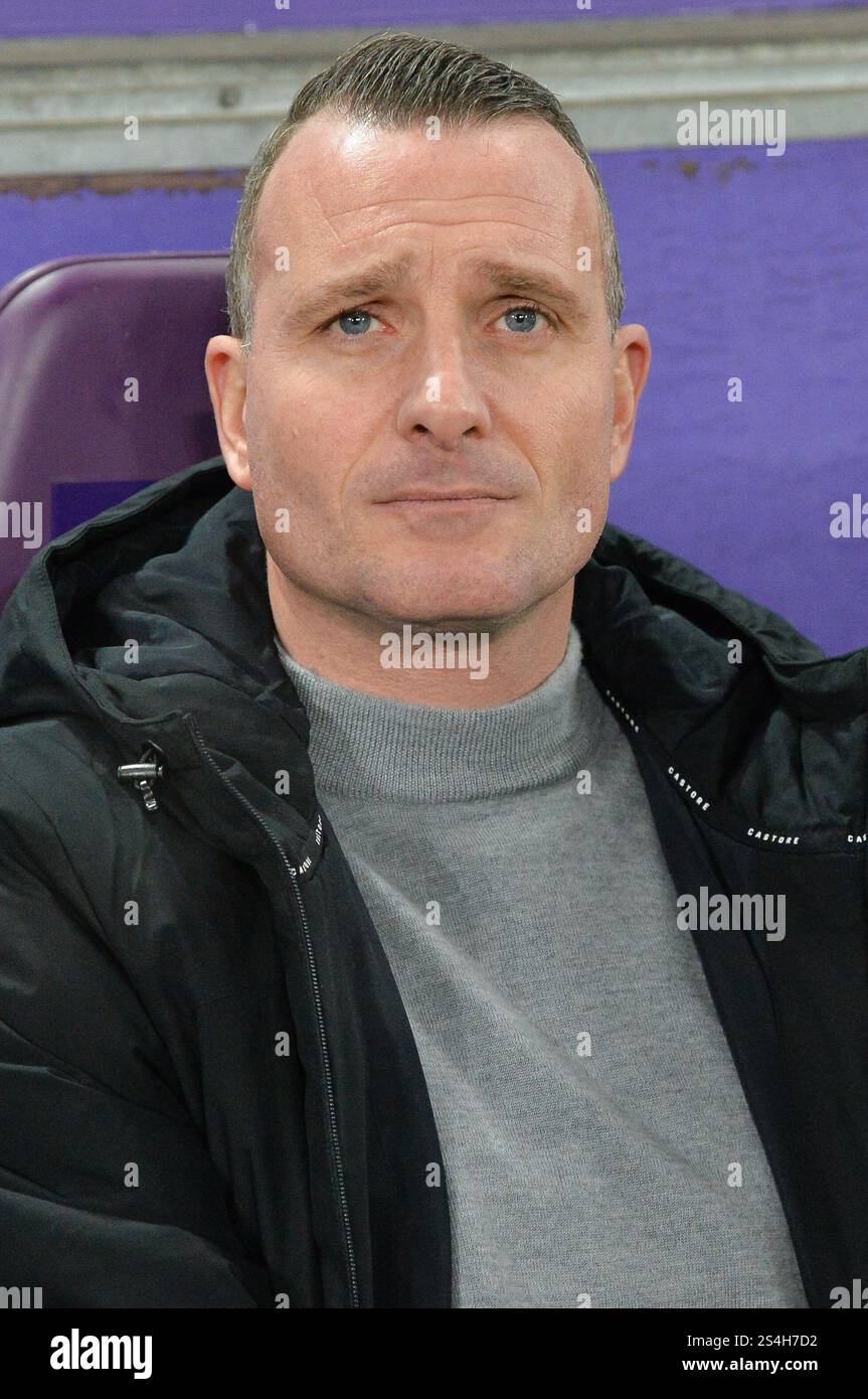 Brussels, Belgium. 12th Jan, 2025. Club's head coach Nicky Hayen ...