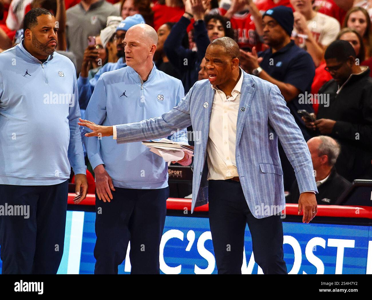 January 12, 2025: Hubert Davis is the head basketball coach for North ...