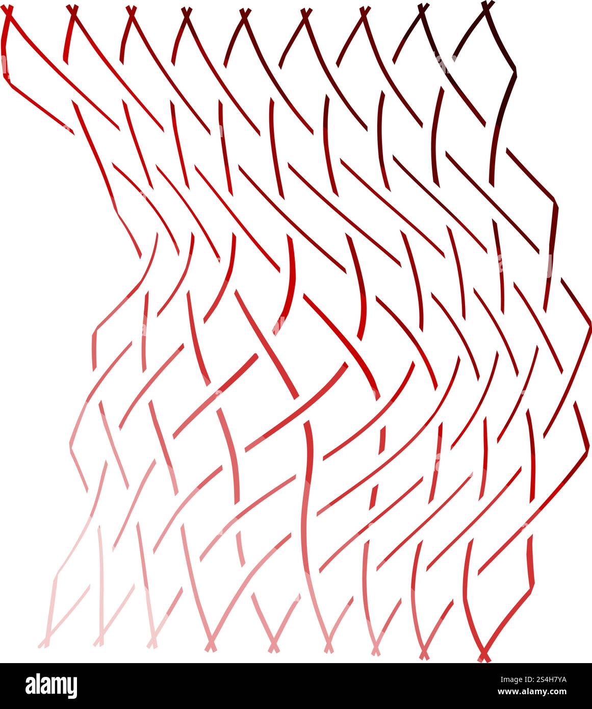 Icon Of Fishing Net. Flat Color Ladder Design. Vector Illustration ...