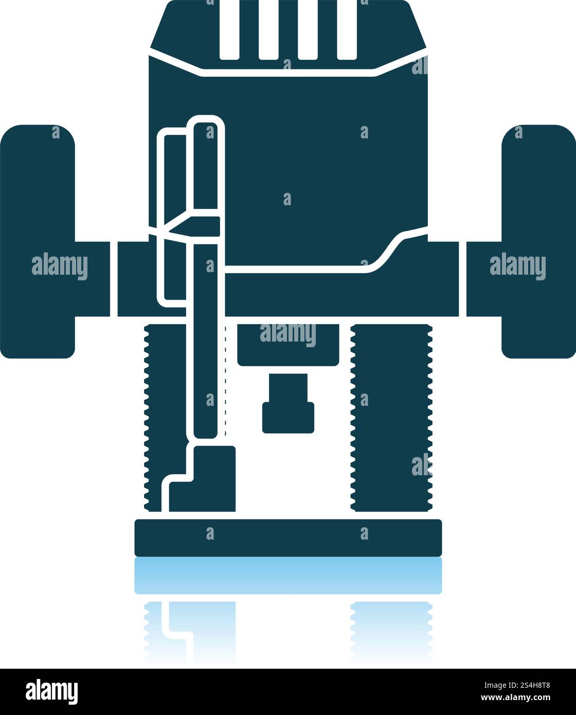Plunger Milling Cutter Icon. Shadow Reflection Design. Vector ...