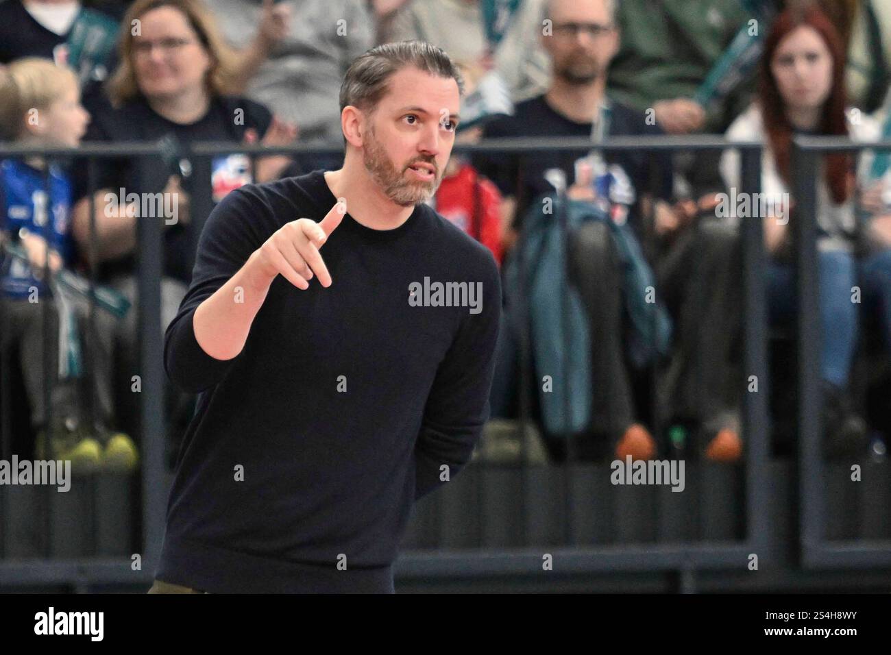12.01.2025, LKH Arena, Lueneburg, GER; 1. VBL, SVG Lueneburg vs ...