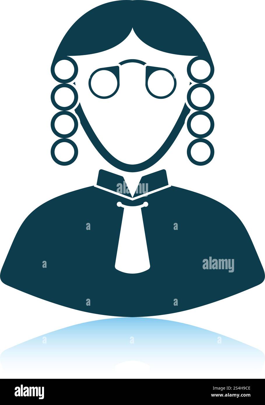 Judge icon. Shadow reflection design. Vector illustration Stock Vector ...