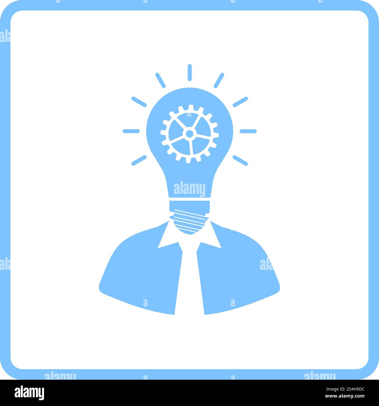 Innovation Icon. Blue Frame Design. Vector Illustration Stock Vector ...