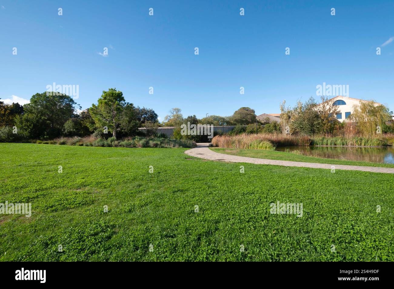 Garden designed by Bas Smets in Parc des Ateliers, Luma Tower by Frank ...